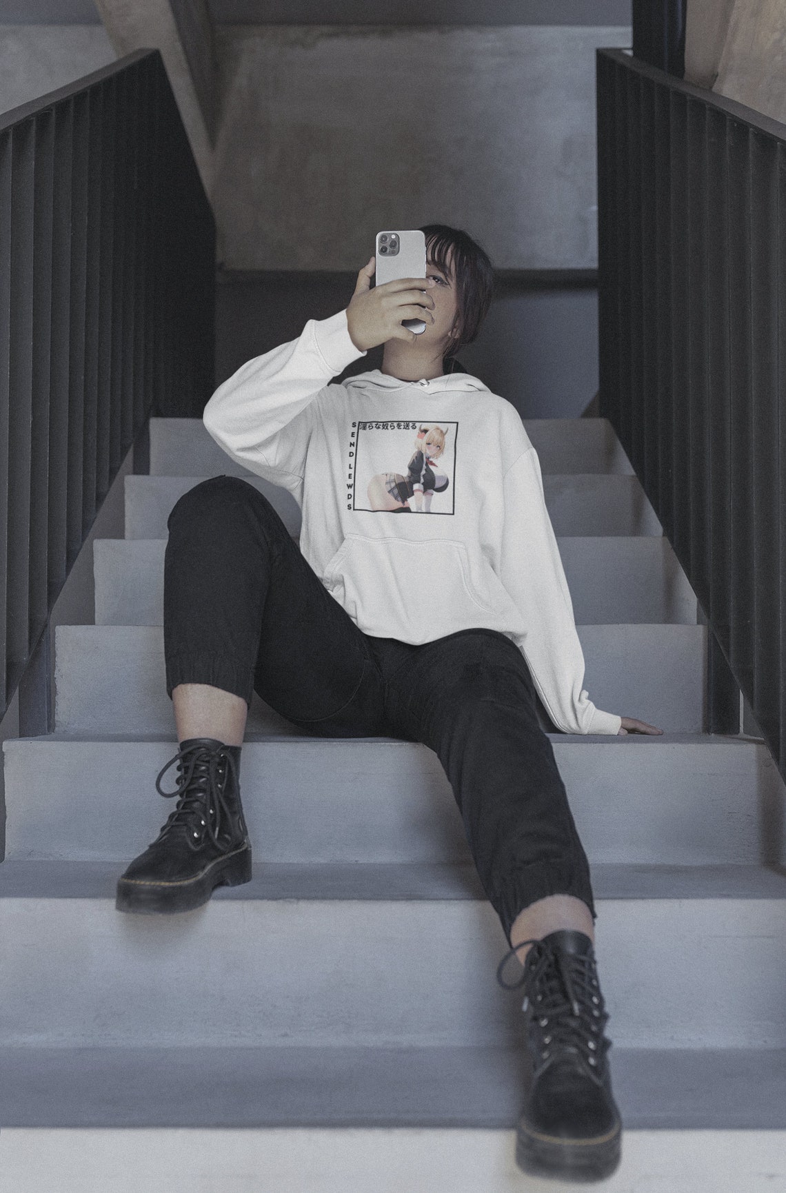 Lewd Hucow Anime Girl Printed Hoodies Men Women Fashion Tops - Etsy