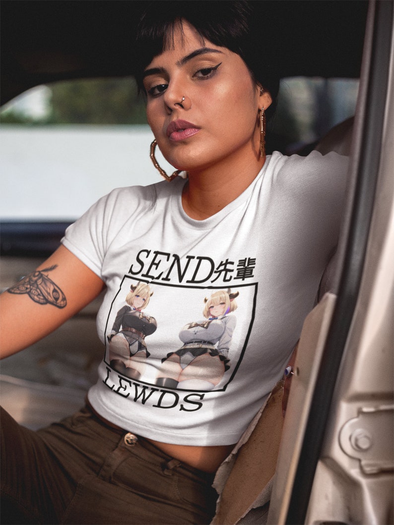 Lewd Anime Hucow Cow Girl Crop Top Anime Apparel Lewd Gamer - Etsy