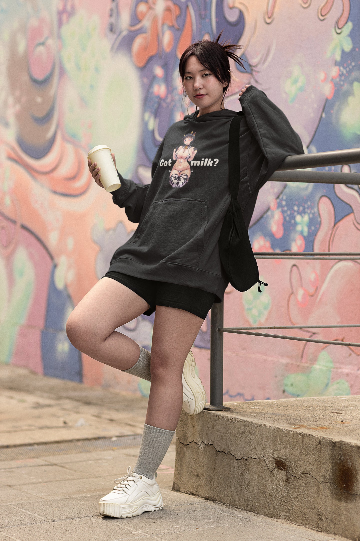 Lewd Hucow Anime Girl Printed Hoodies Men Women Fashion Tops Hoodie ...