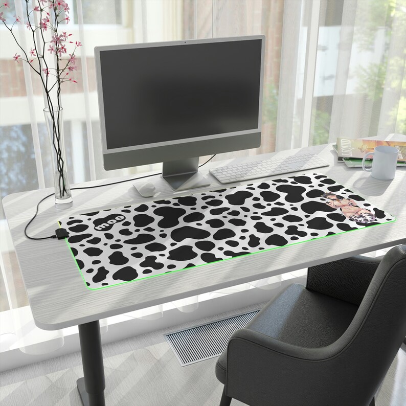 Lewd Anime Girl Hucow Led Gaming Mouse Pad Etsy