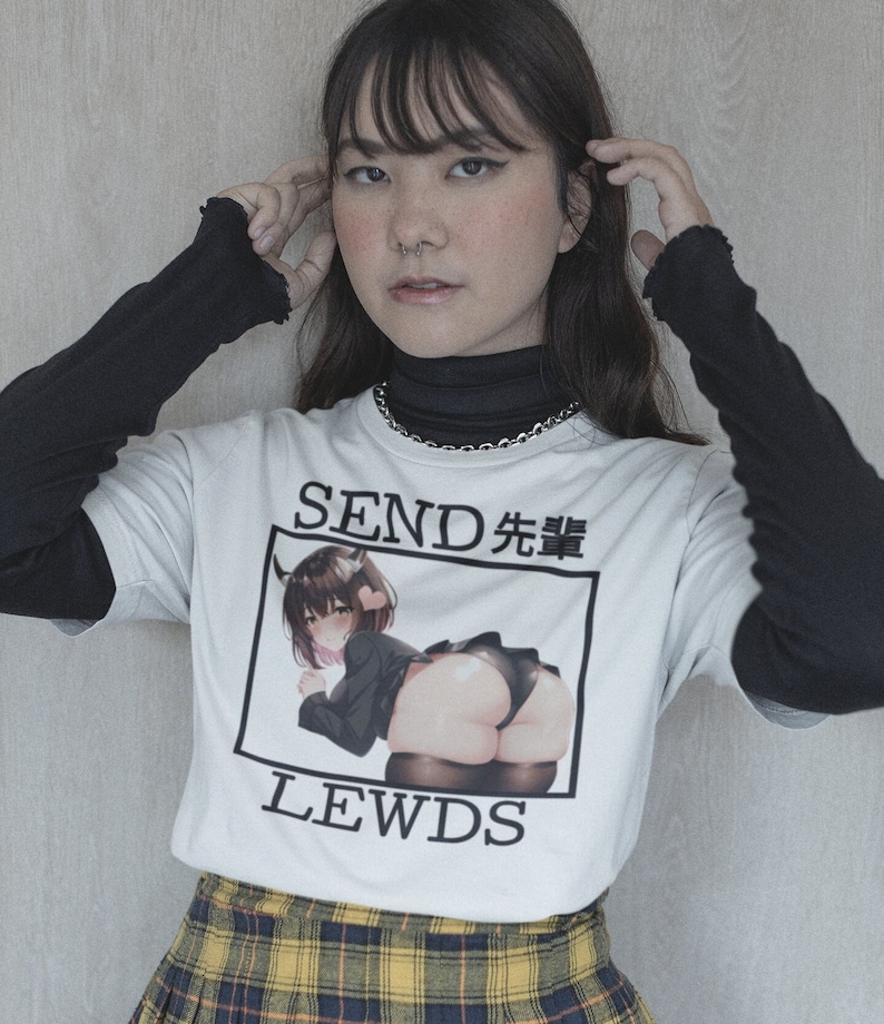 Lewd Anime Hucow, Cow Girl Crop Top, Anime Apparel, Lewd Gamer T-shirt ...