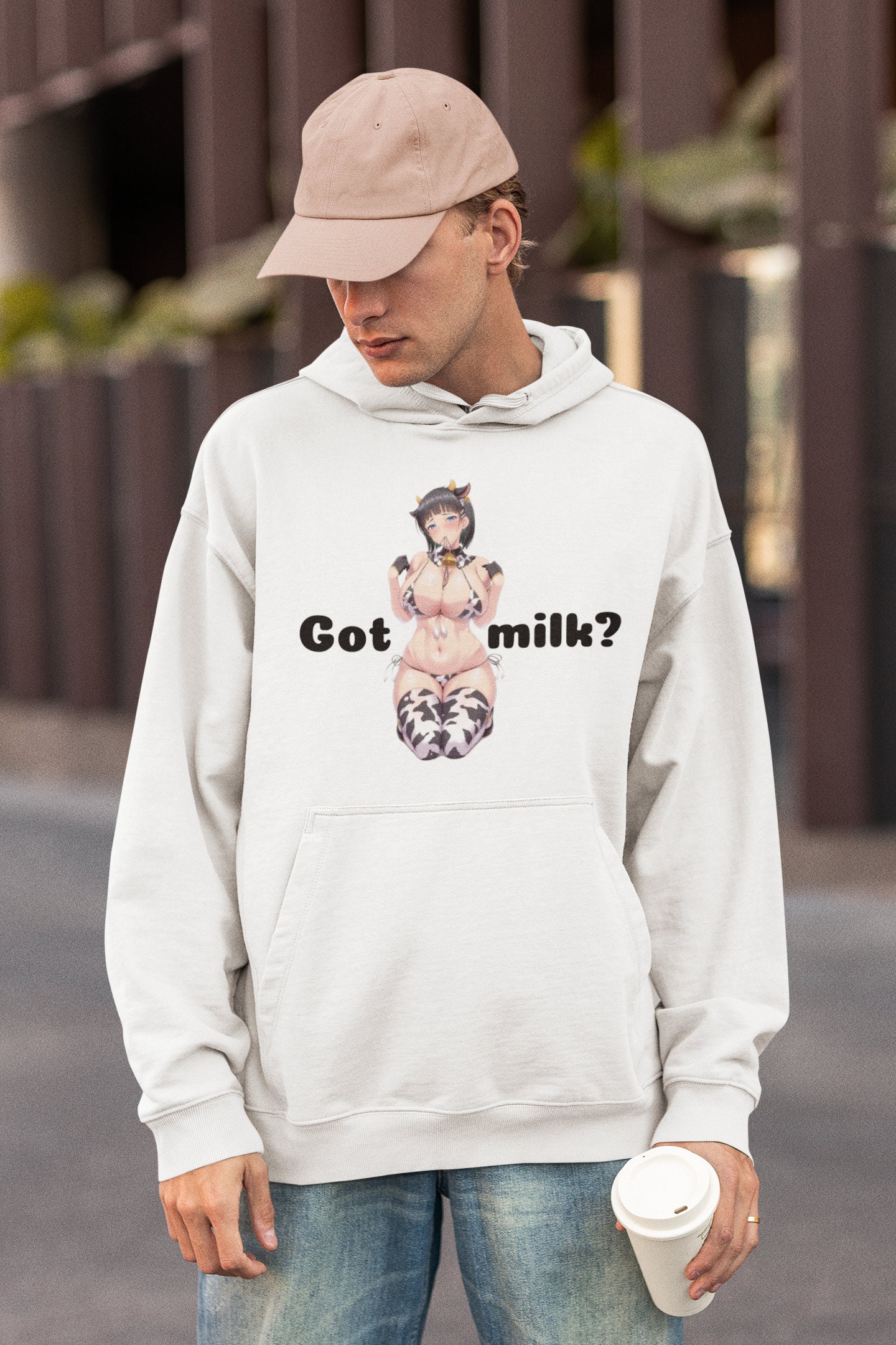 Lewd Hucow Anime Girl Printed Hoodies Men Women Fashion Tops Hoodie ...