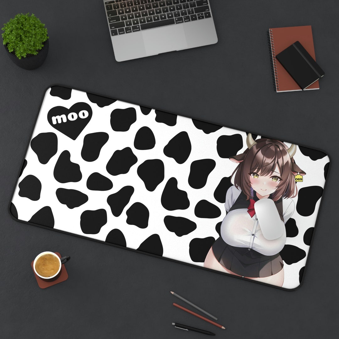 Lewd Anime Cow Girl, Hucow, Gaming Mouse Pad - Etsy Australia