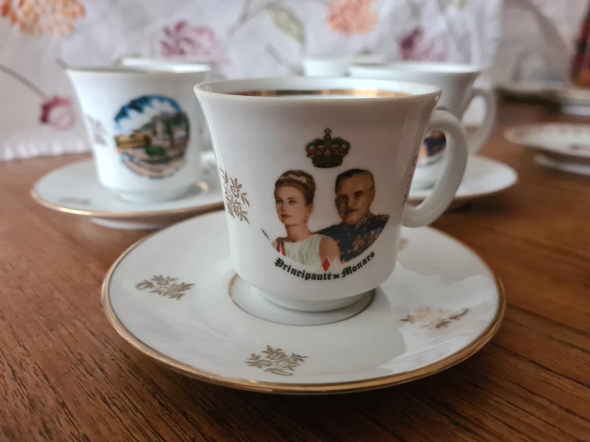 Cups Prince Grace Kelly and Prince Rainier - Etsy