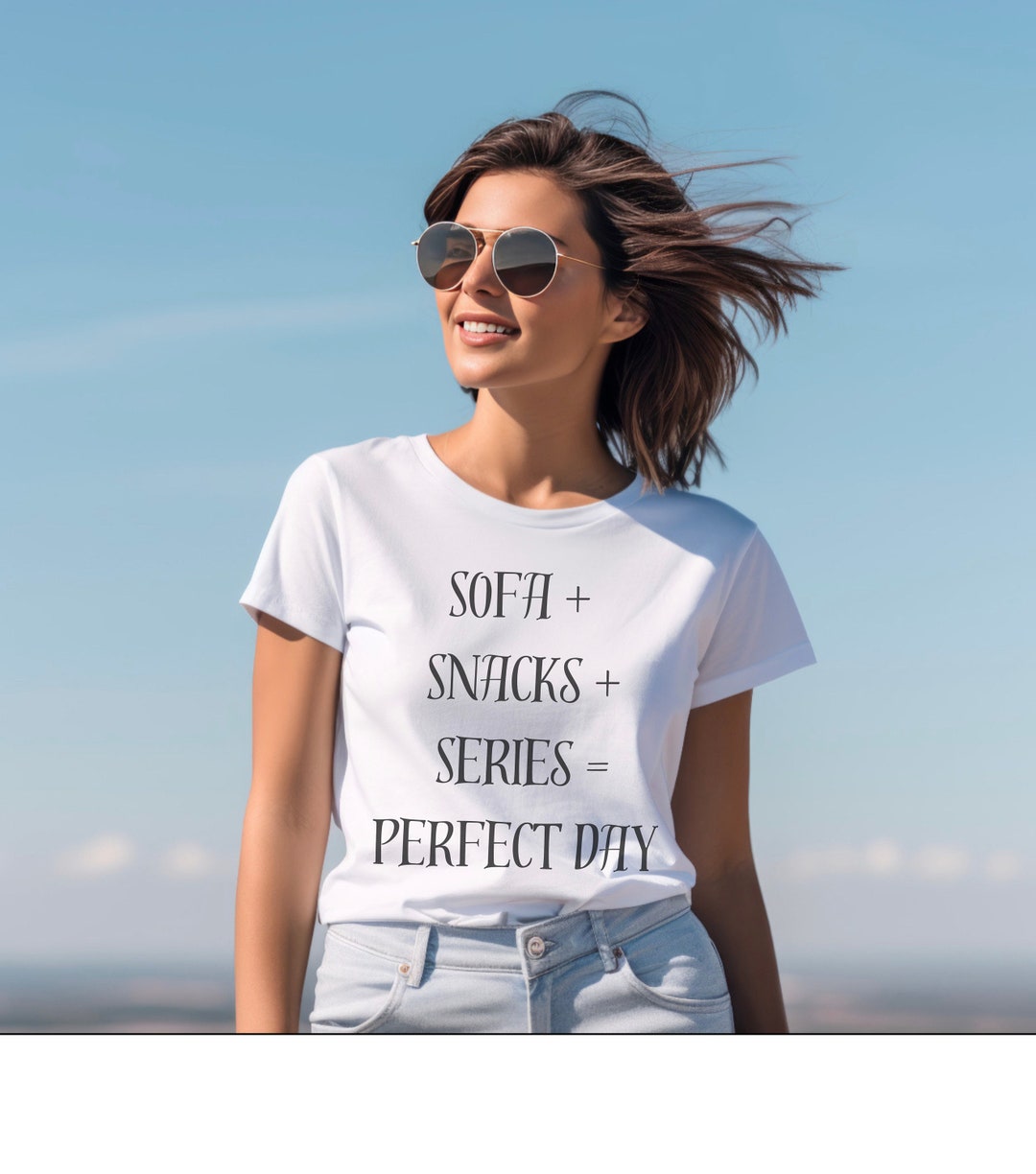 Binge Watching Sofa Snacks Series Perfect Day Funny T Shirts for Men ...