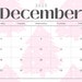 Editable December 2023 Calendar Digital Download Editable and PDF Pink ...