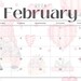 Editable February 2024 Calendar, February Calendar, Printable, Pdf ...