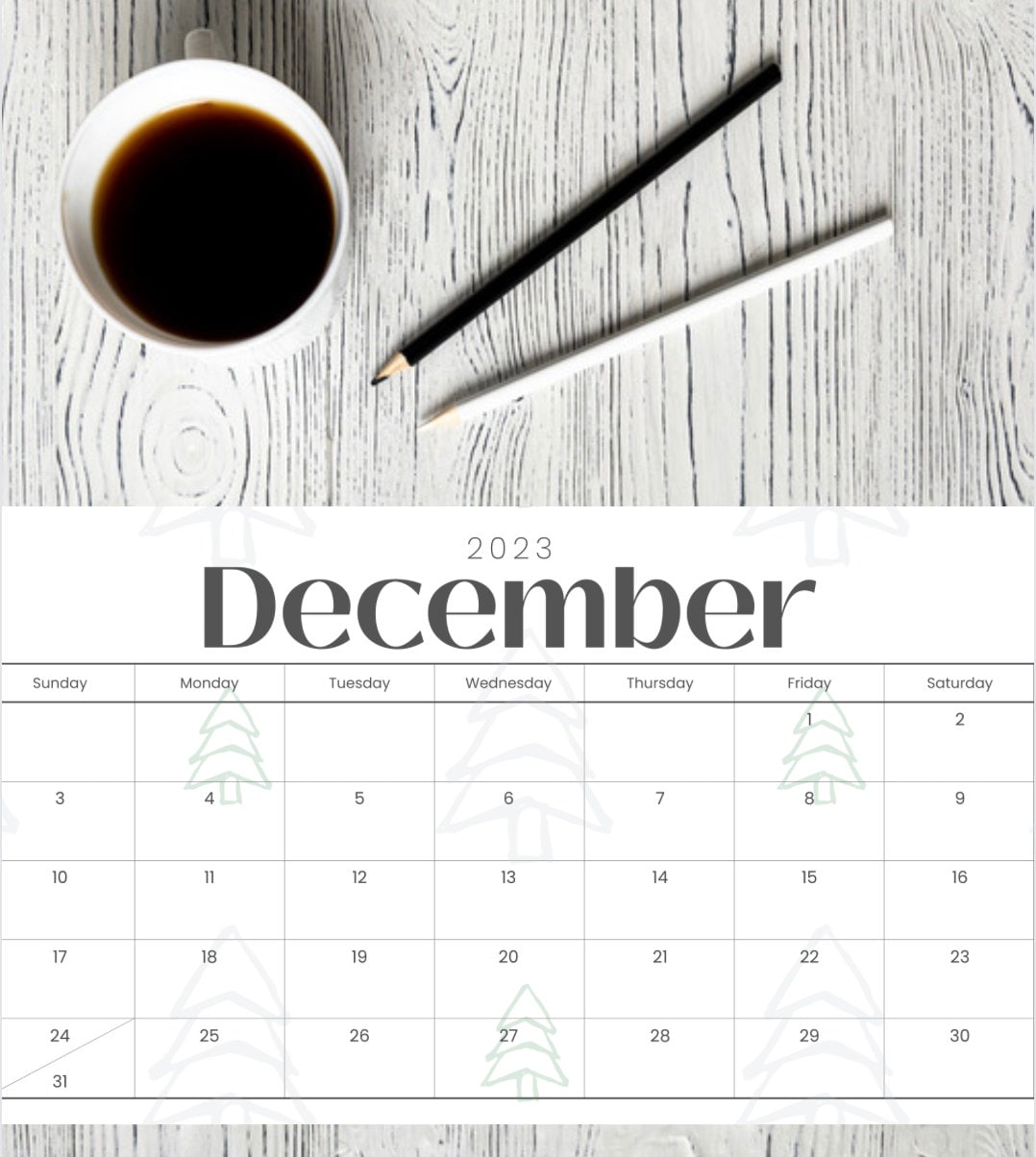 Editable December 2023, December Calendar, December 2023 Calendar ...