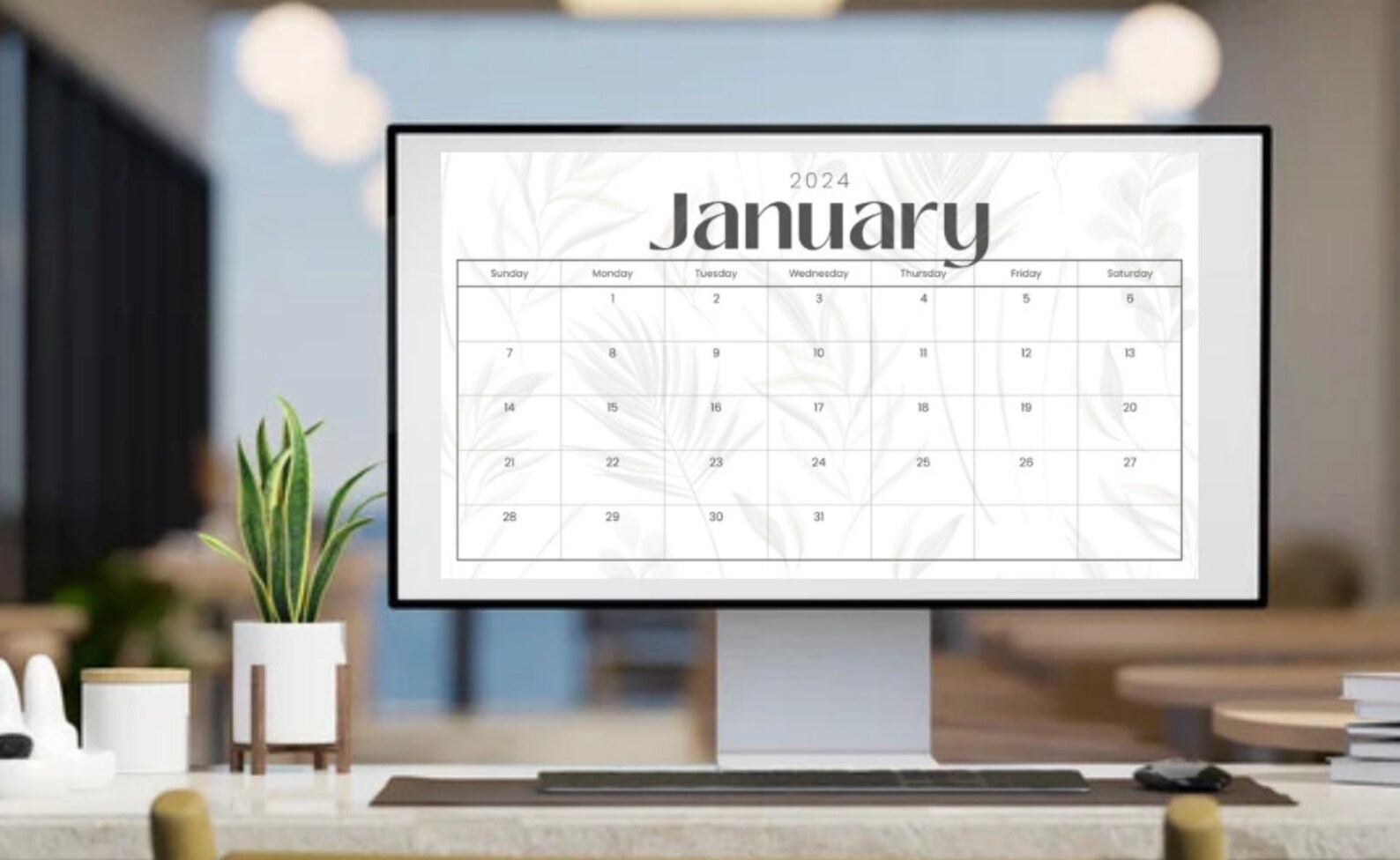 Editable January 2024 Calendar Digital Download Editable and Pdf ...