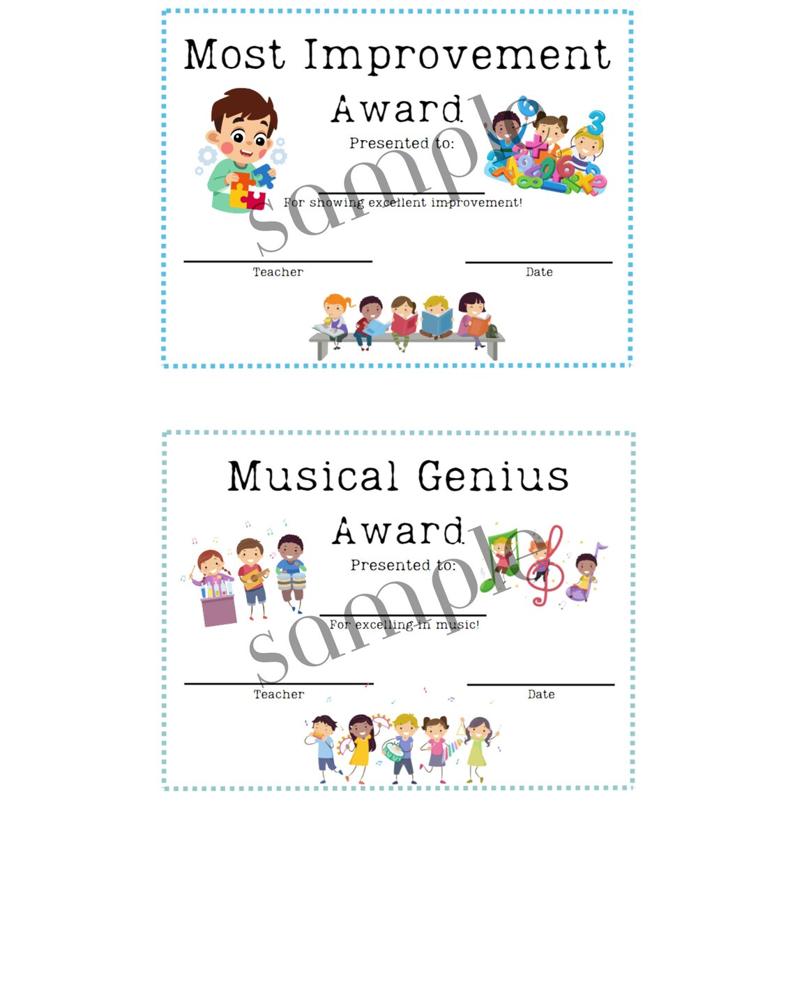 26 Class Award Certificates - Elementary - Etsy