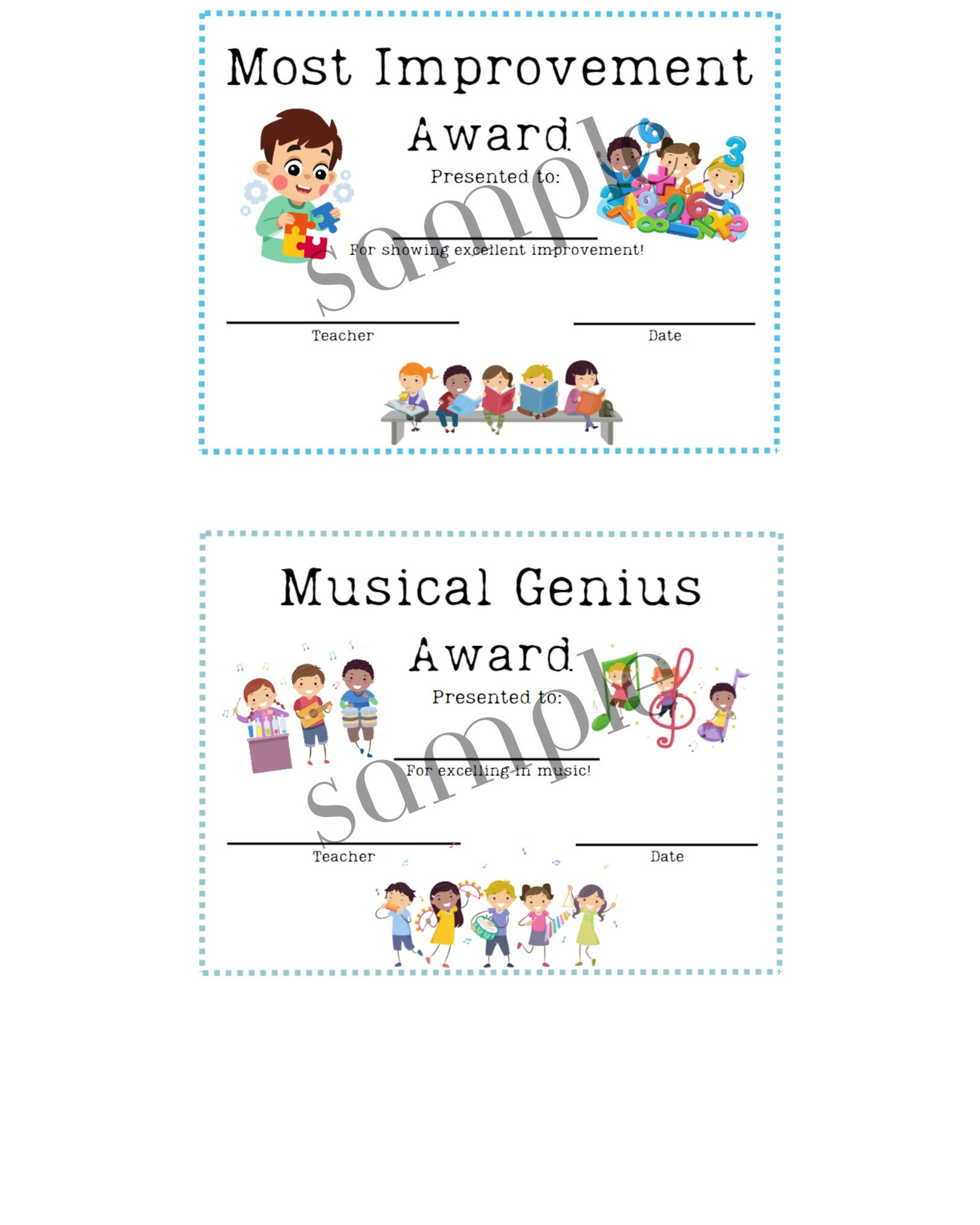 26 Class Award Certificates - Elementary - Etsy