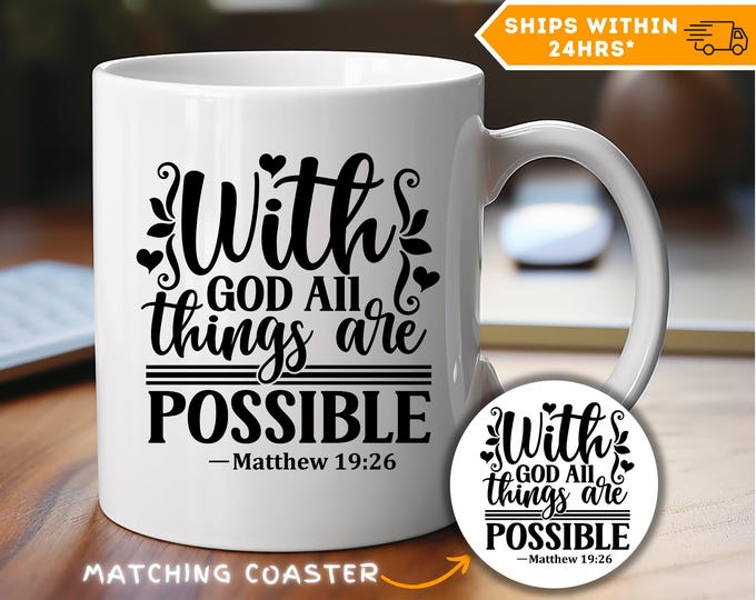 Christian Mug, Scripture Coffee Mug, Bible Verse Coffee Mug, Christian ...