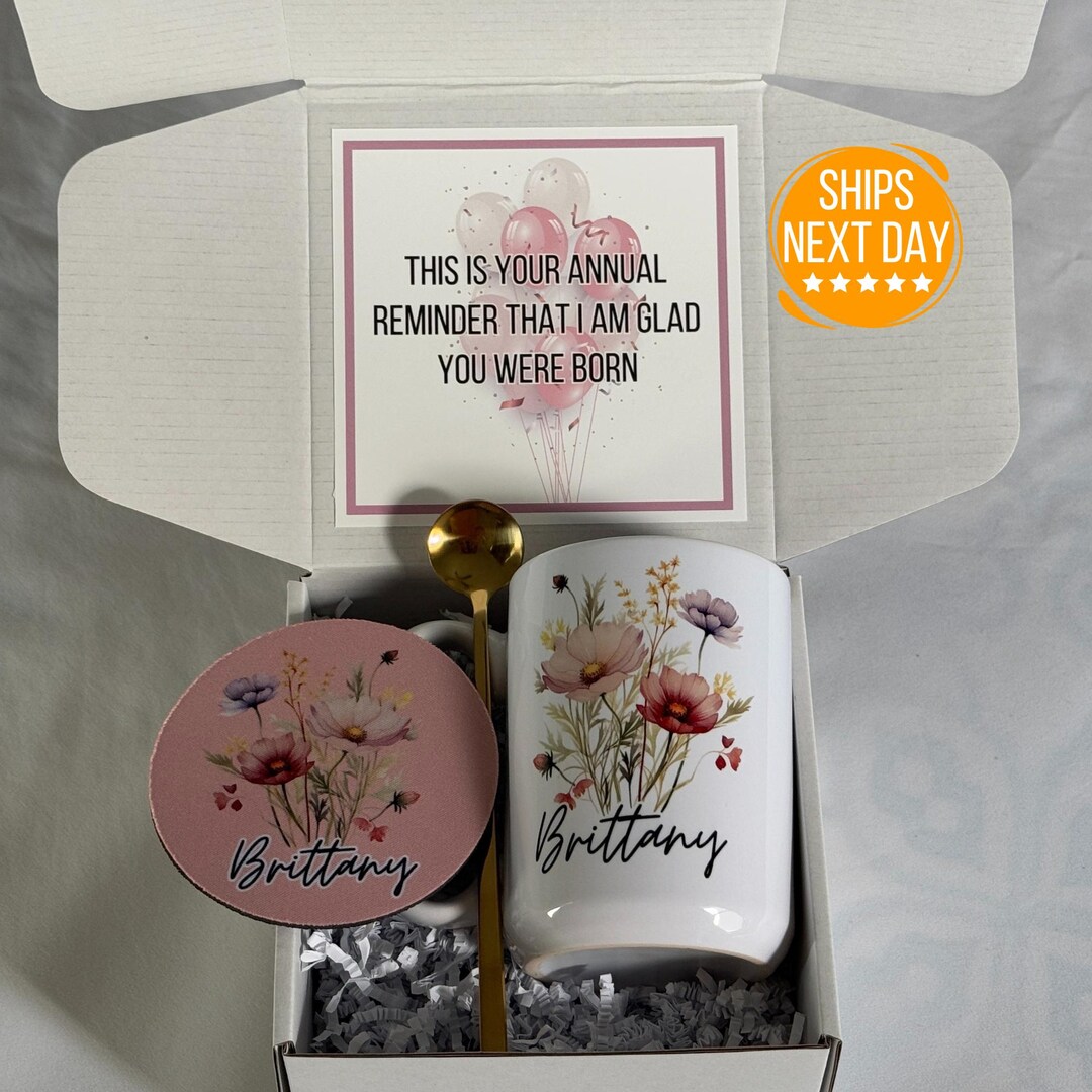 Funny Birthday Mug Gift Box | Personalized Birthday Mug Gift Best ...