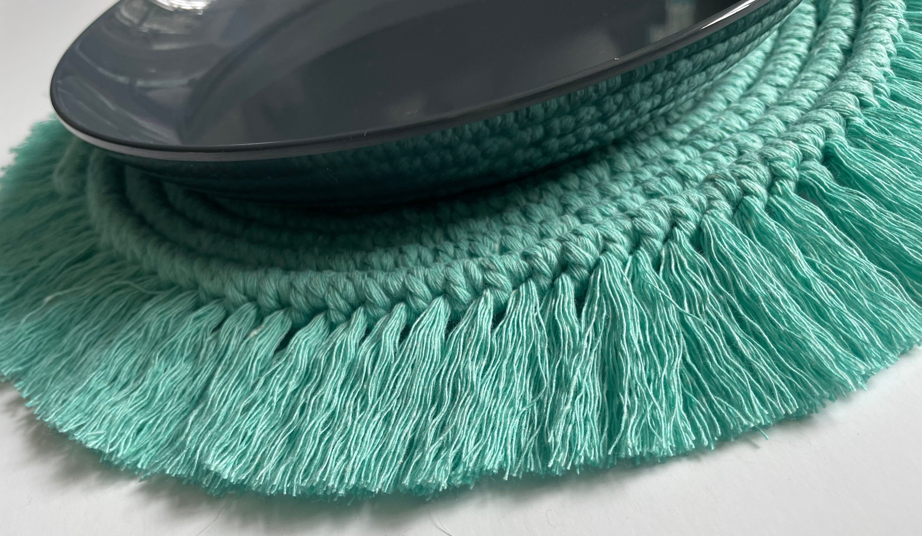 13" Round Macrame Table Placemat - Etsy