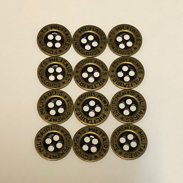 Military Button - Etsy