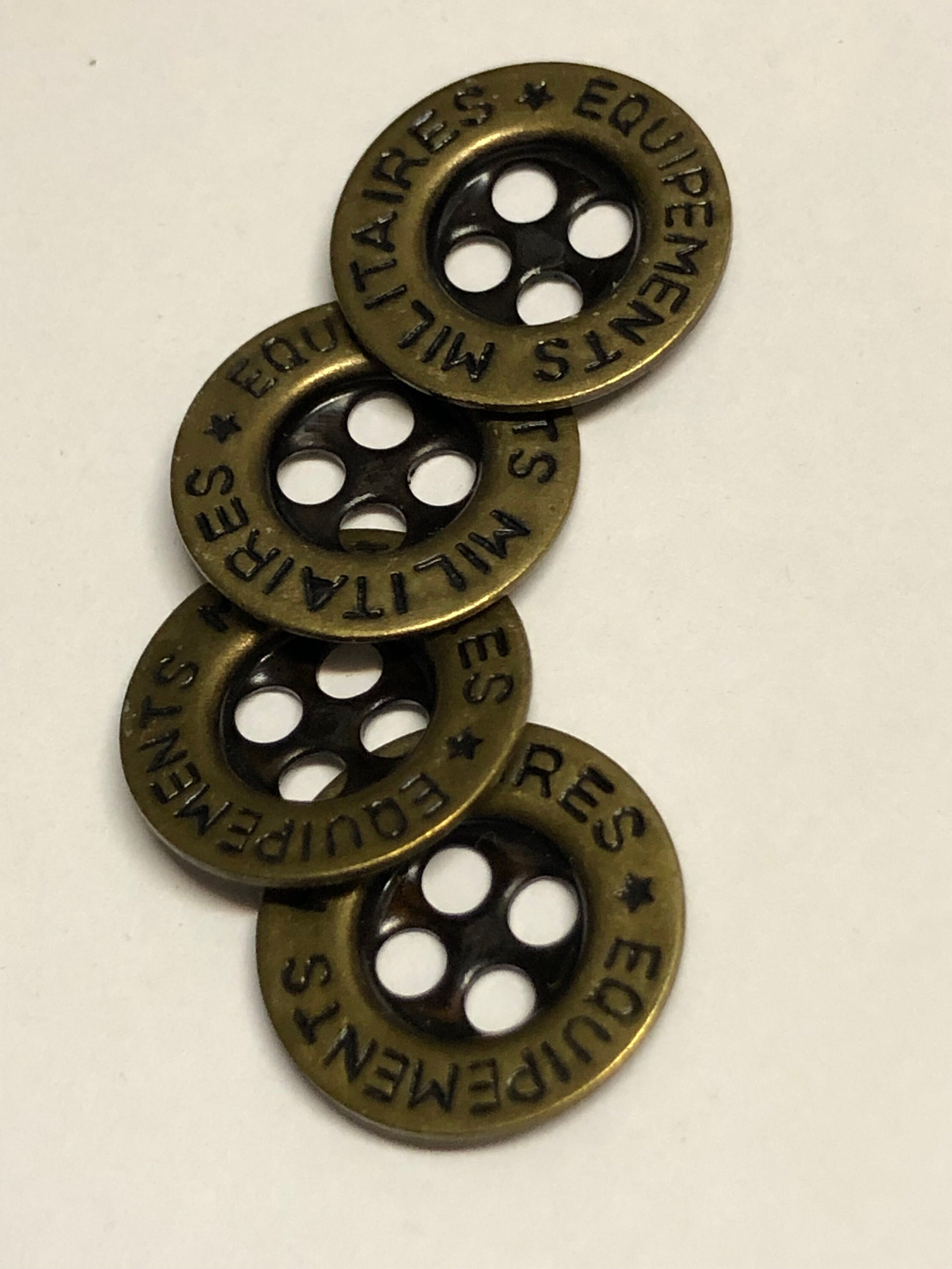 Metal Military Button 4 Holes 18mm/28l antique Brass a Pack - Etsy