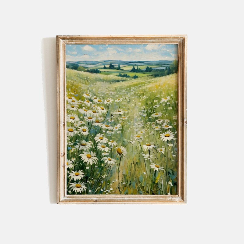 Daisy Painting - Etsy