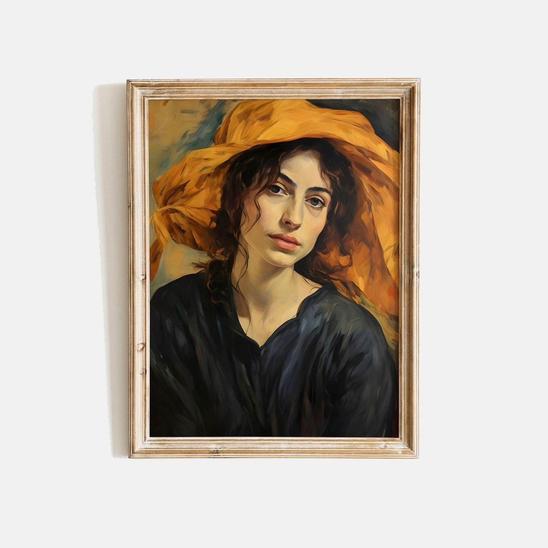 Vintage Italian Woman Portrait, Antique Female Portrait, Woman Art ...
