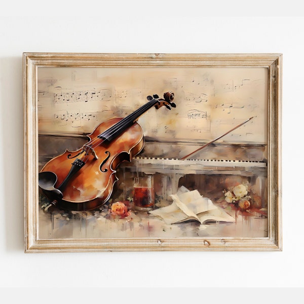 Violin Painting - Etsy
