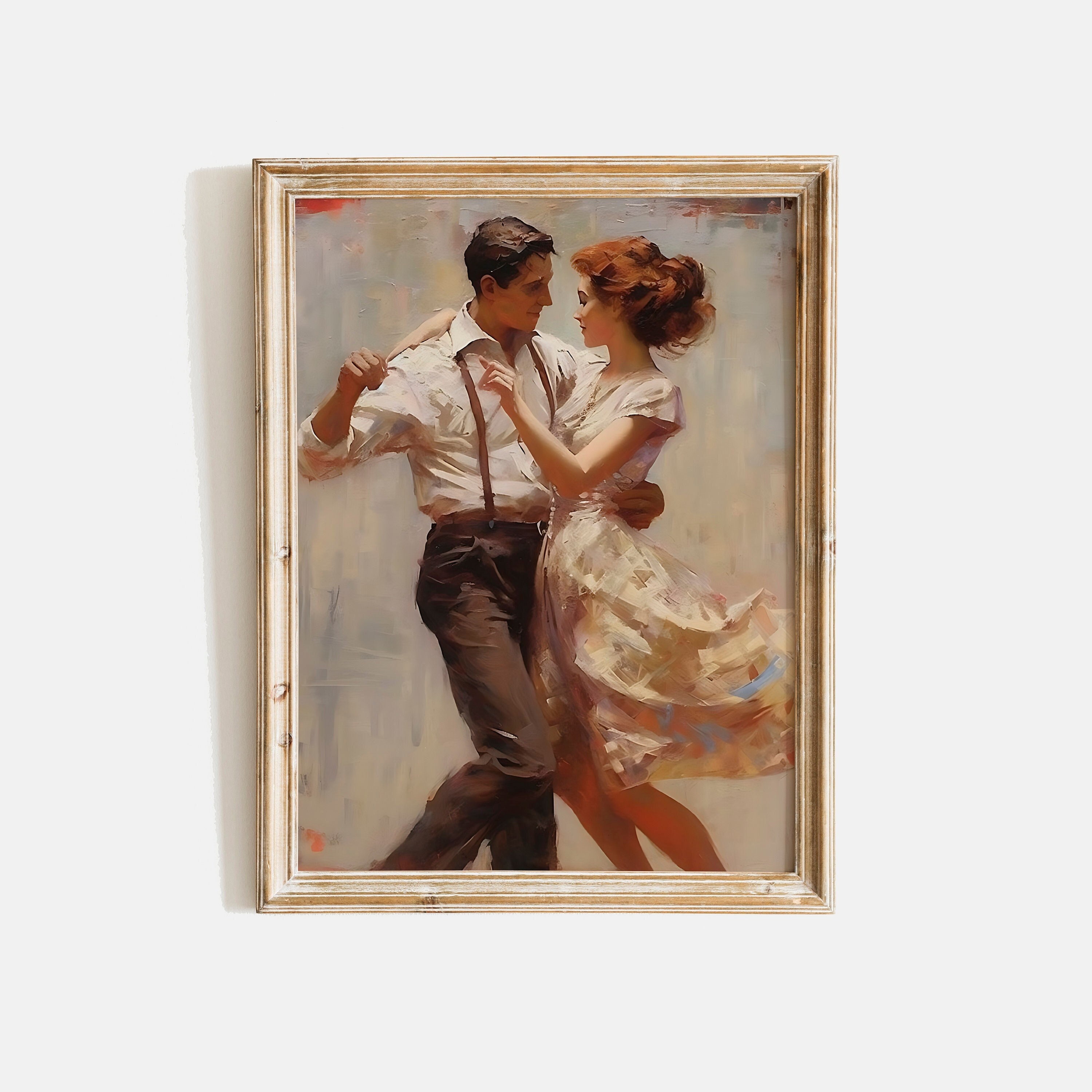 Couple Dancing Romantic Painting