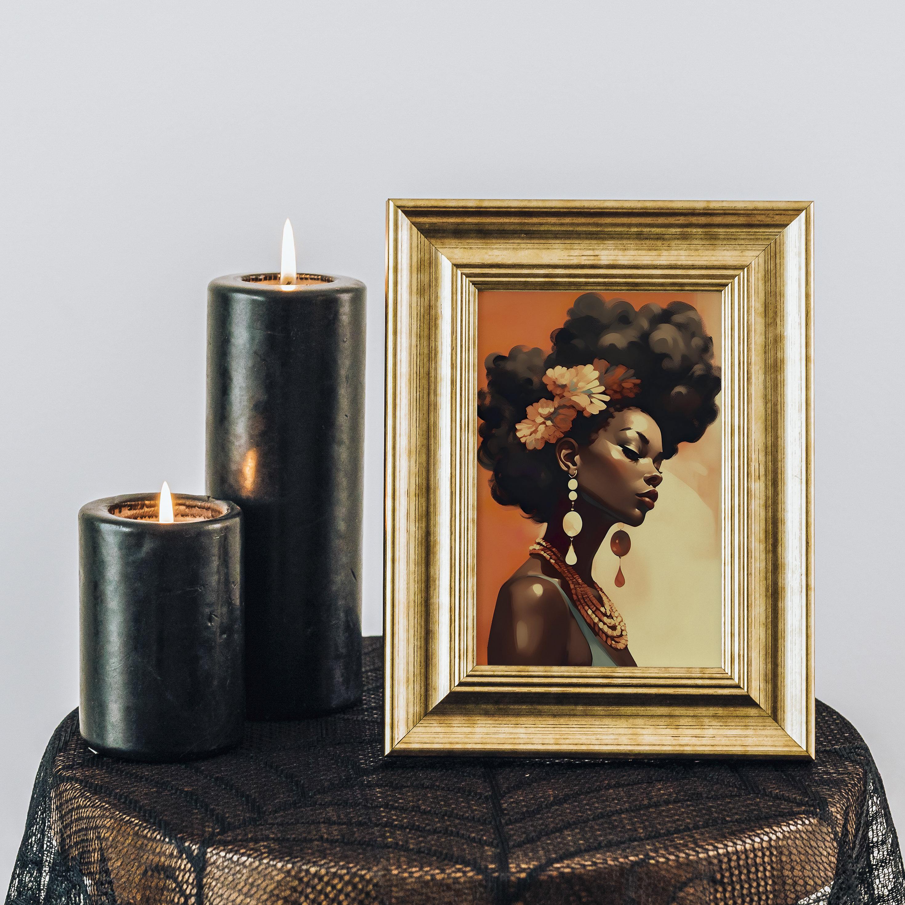 Black Woman Wall Art Vintage Black Woman Portrait African - Etsy