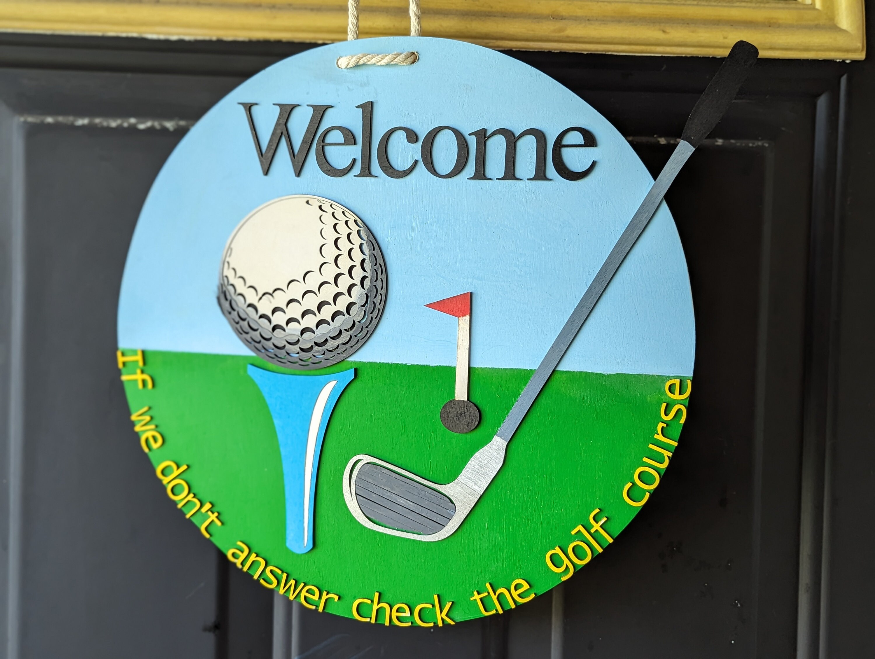 Golf Door Sign - Etsy