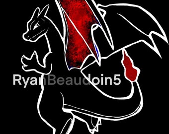 Shiny Charizard Png - Etsy