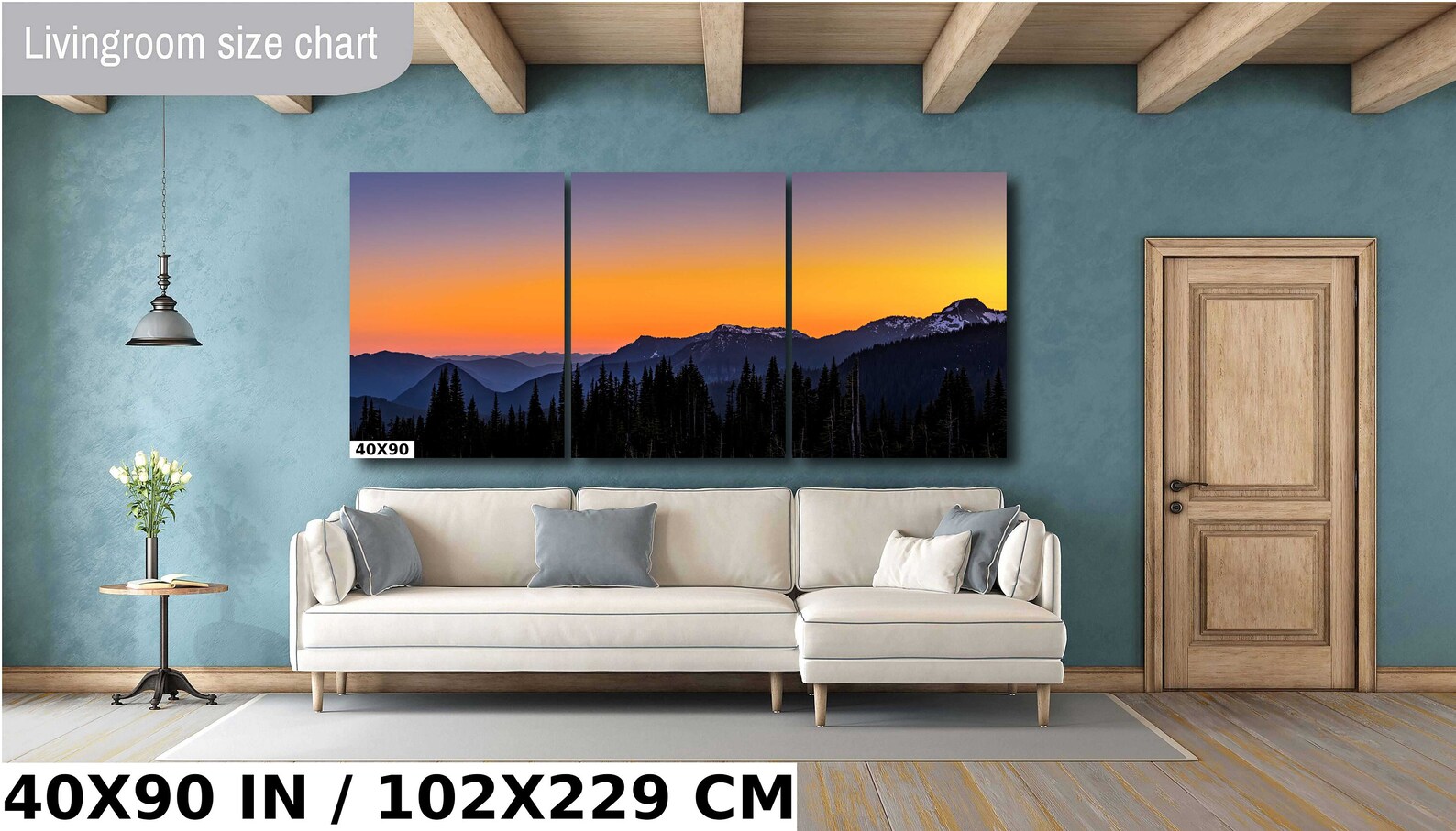 Mt. Rainer National Park Sunset Panorama - Etsy