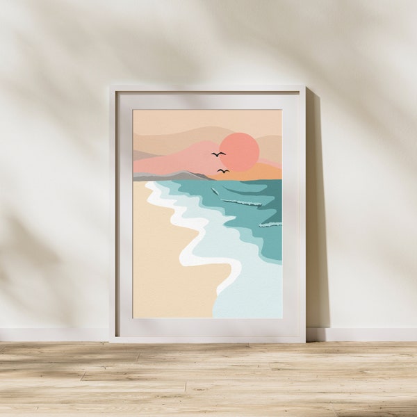 Abstract Beach Art - Etsy