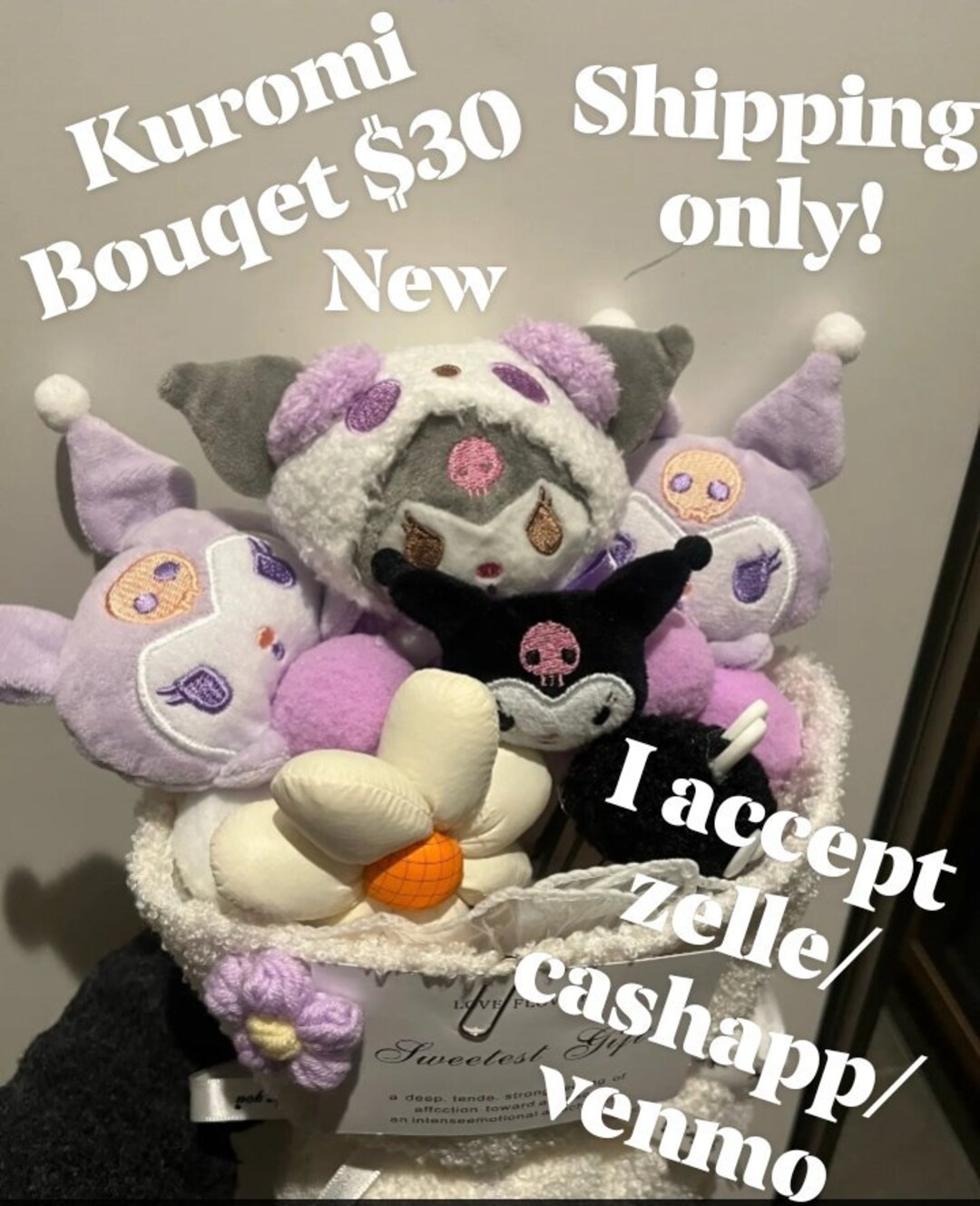 Kuromi Stuff Plush Set Bouquet - Etsy