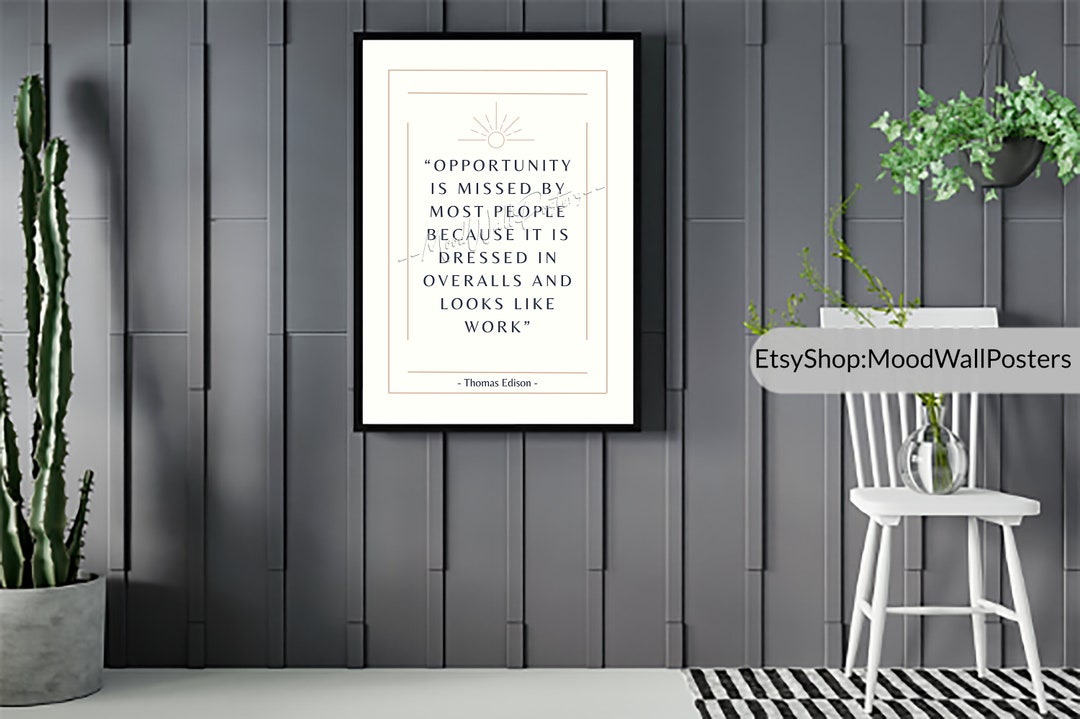 Thomas Edison - Printable up to One Meter High / 40 Inch. #aphorism | # ...