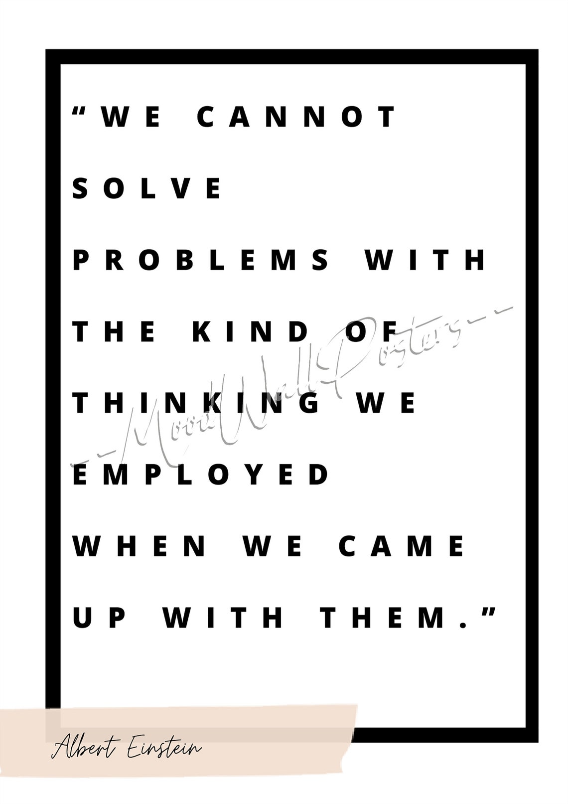Albert Einstein - Printable up to One Meter High / 40 Inch. #aphorism ...