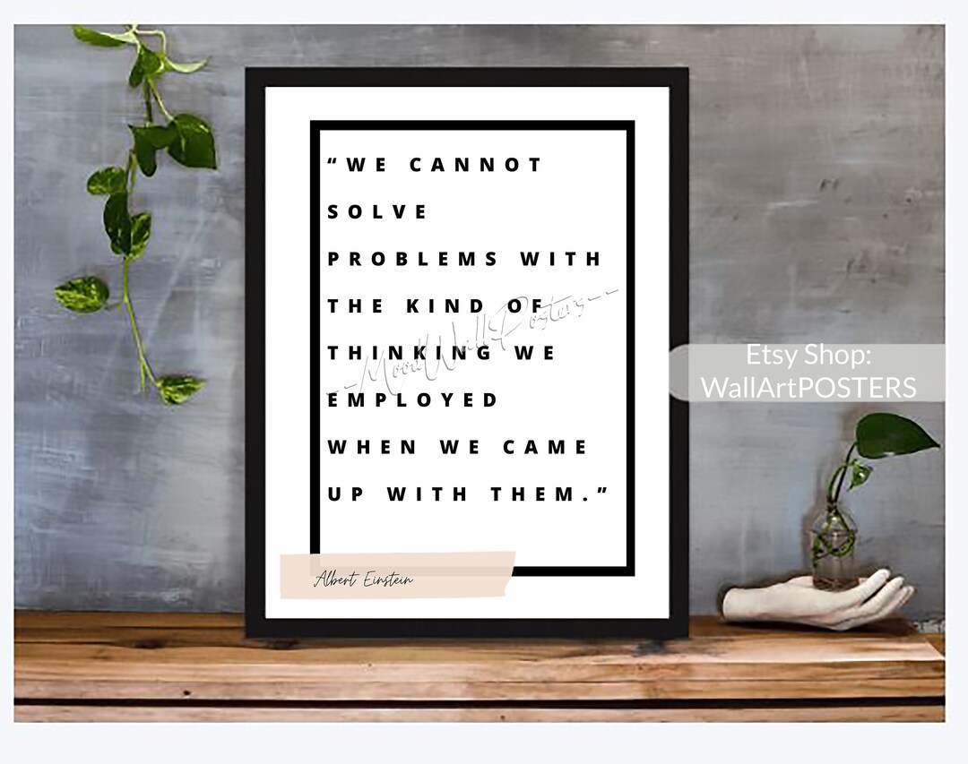 Albert Einstein - Printable up to One Meter High / 40 Inch. #aphorism ...