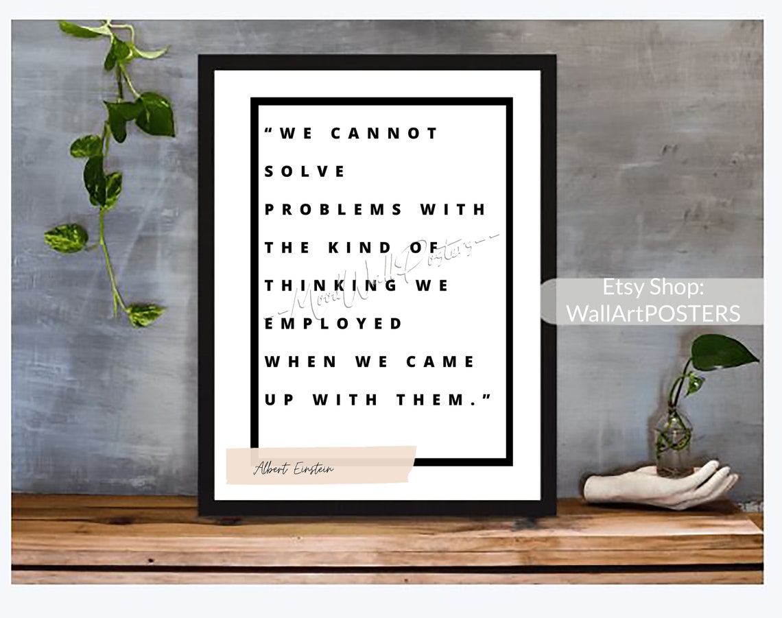 Albert Einstein - Printable up to One Meter High / 40 Inch. #aphorism ...