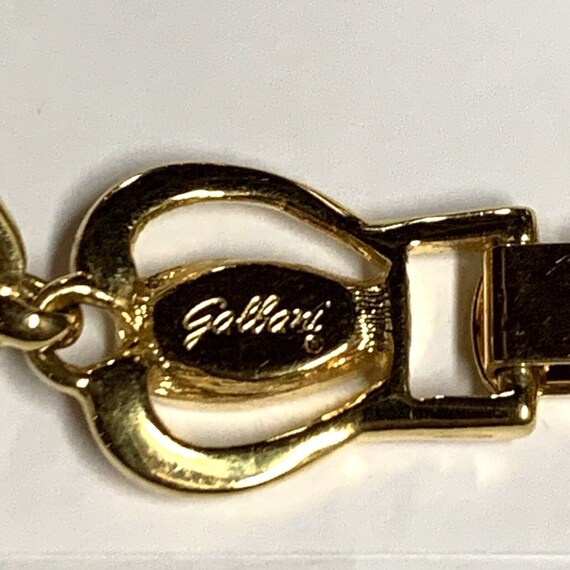 Vintage Galbani Necklace Signed Chunky Large Link Gol… - Gem