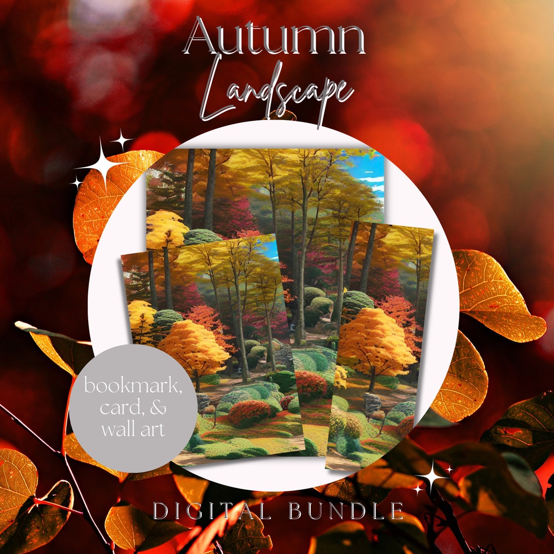 Autumn Landscape Printable Bundle Fall Decor Printable - Etsy