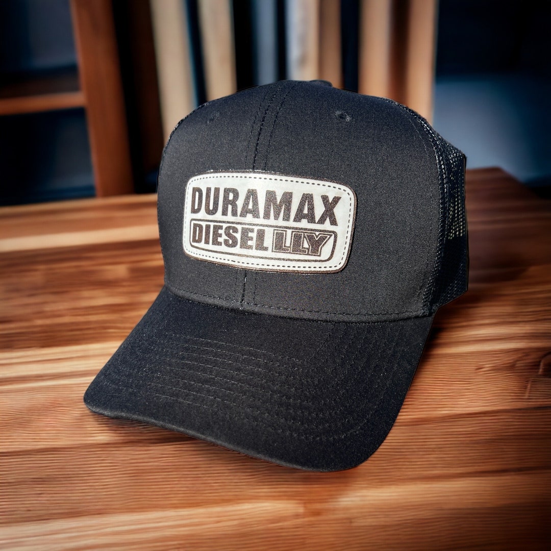 Duramax Diesel LLY White Leather Patch Hat - Etsy