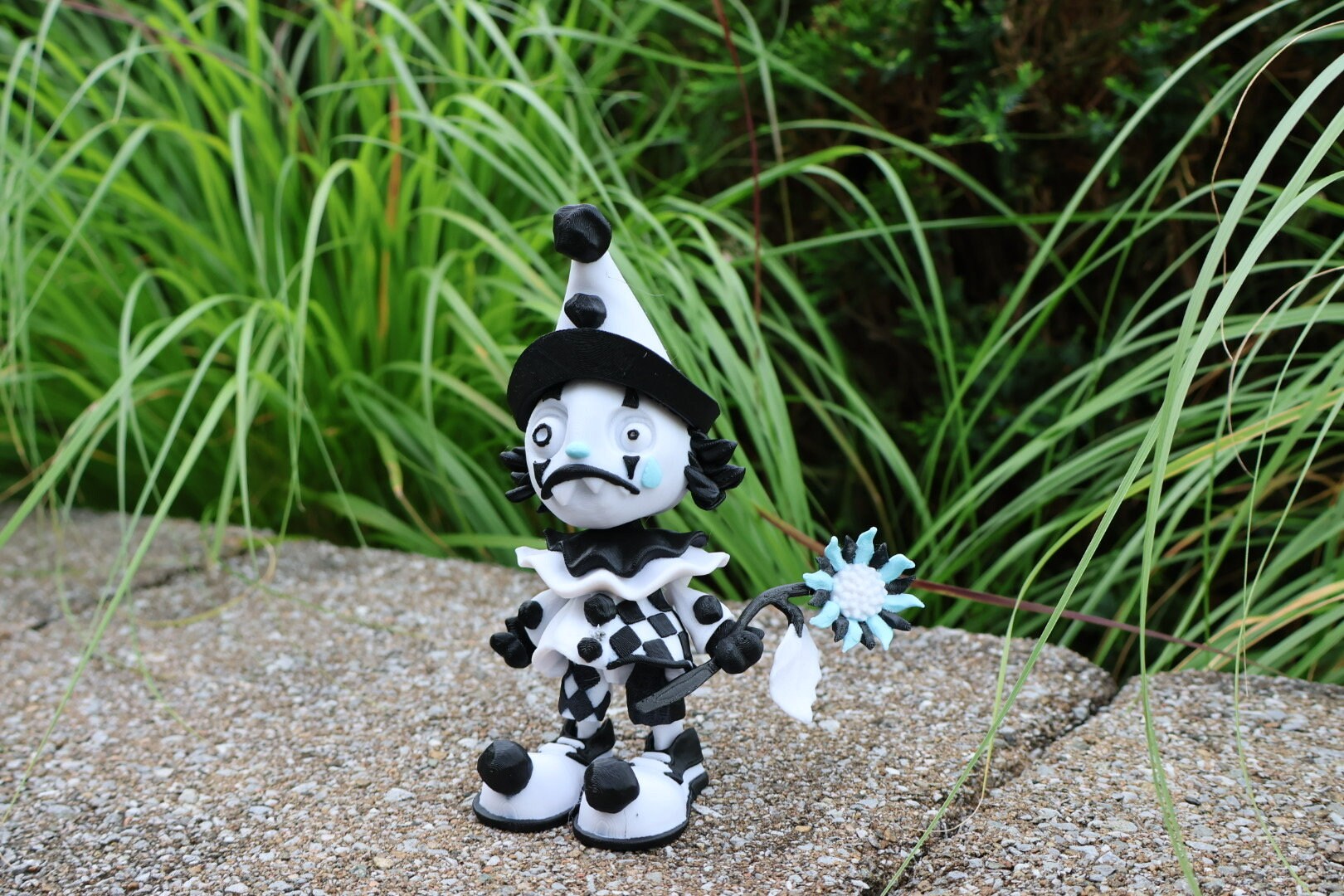 Sad Creepy Clown Doll - 3D Print Articulated Sad Clown Doll Figure ...