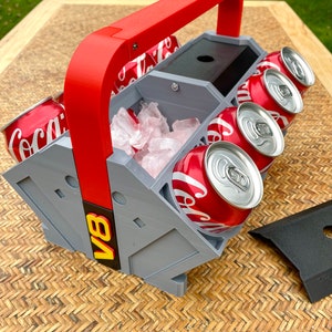 Car Engine Block Cooler- Inspired Can Cooler Shaped Like Pistons! V4 ...