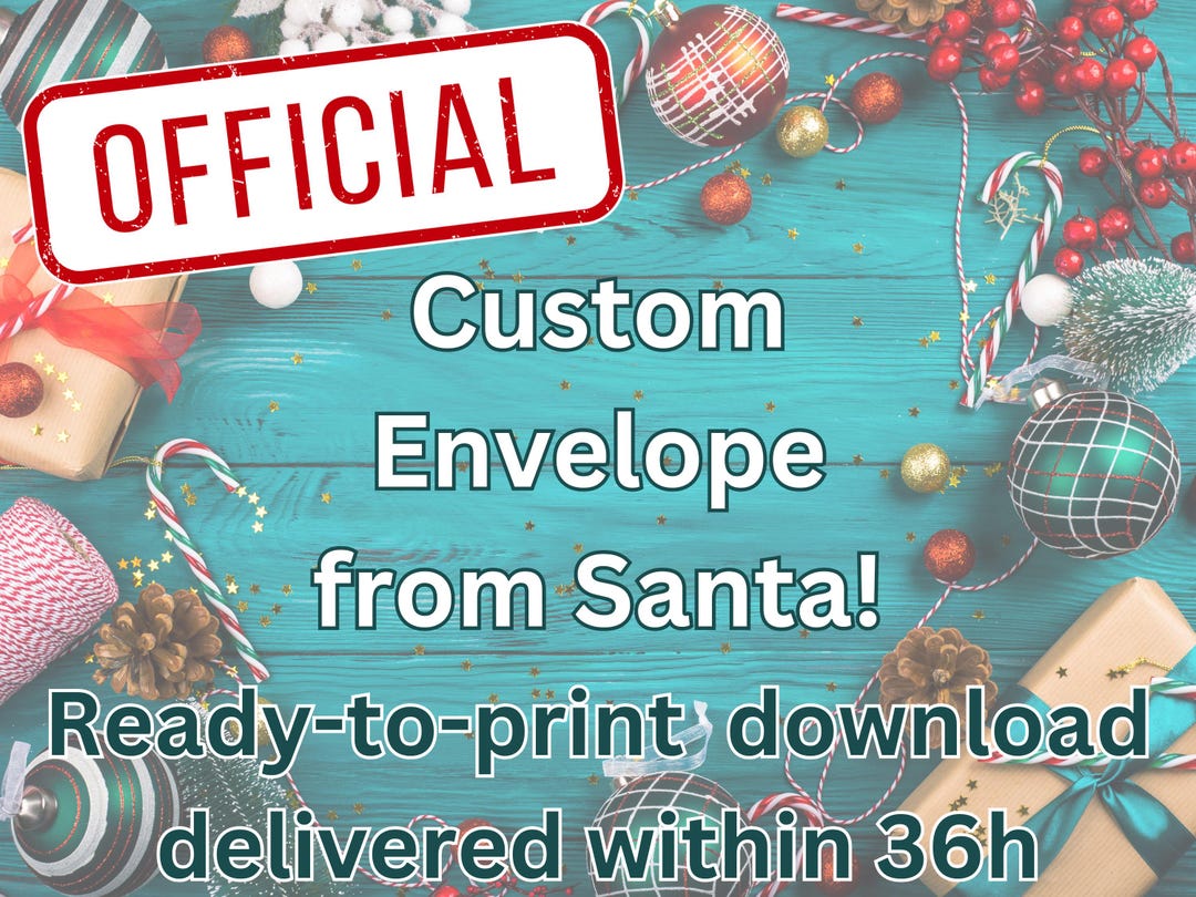 North Pole Envelope Template – Santa Claus Official Mail Printable - Etsy