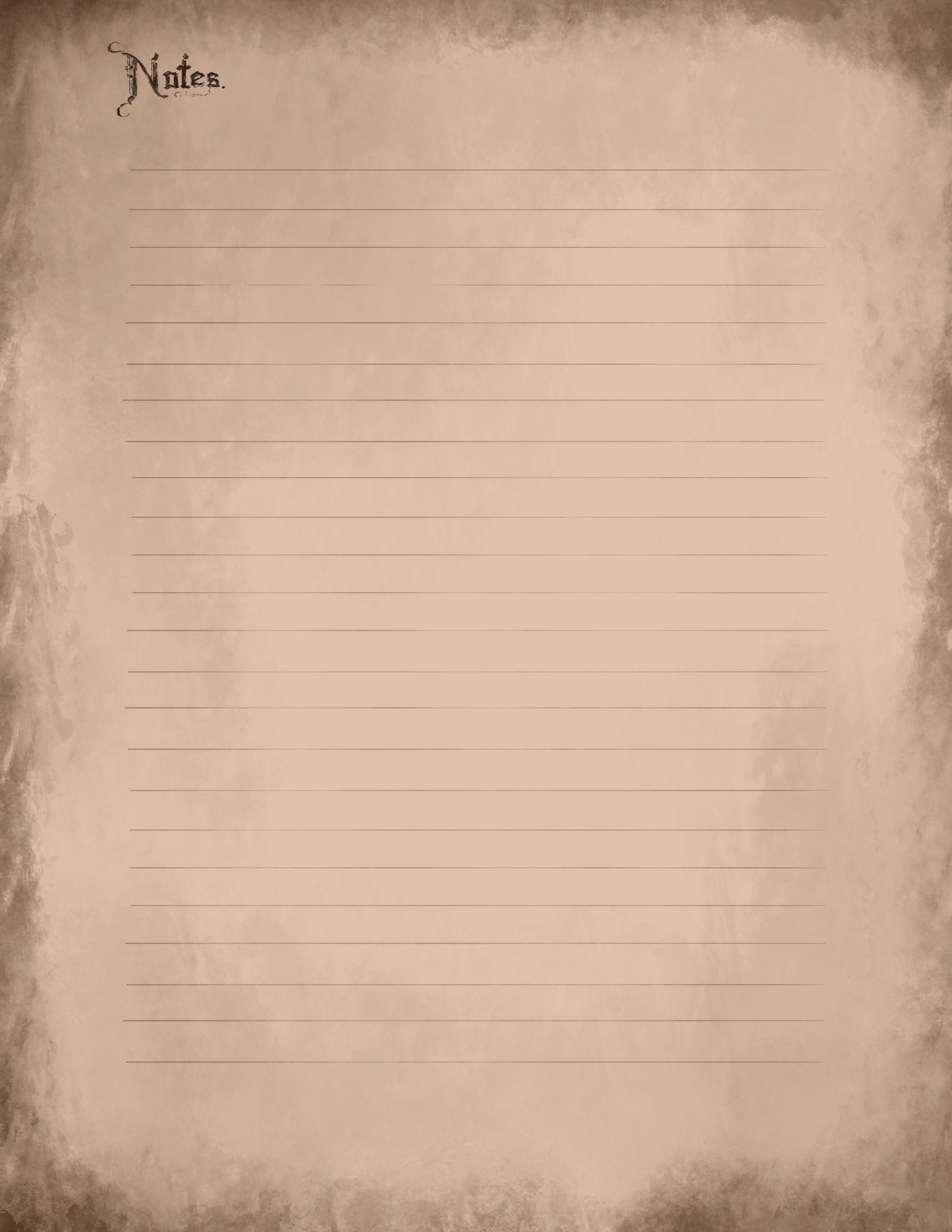 Victorian Digital Note Pages Three Different Page Styles Digital ...