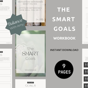 The Smart Goals Workbook, Instant Download, Weight Loss Goals, Fitness ...