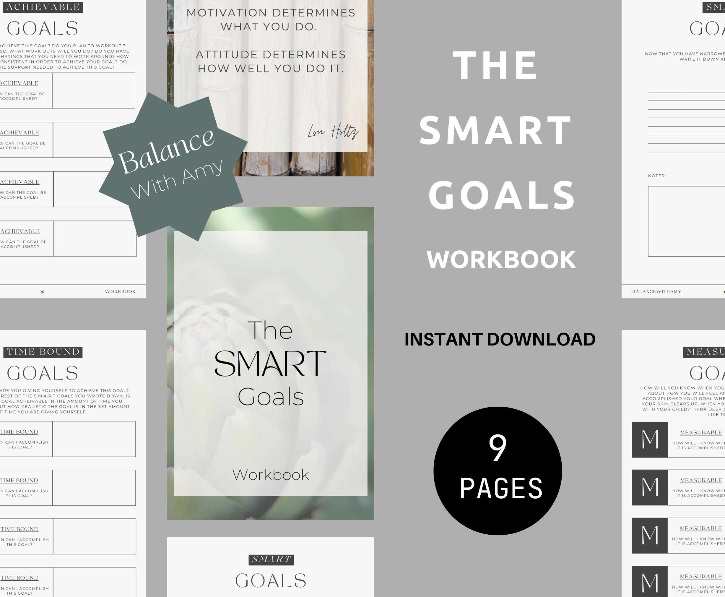 The Smart Goals Workbook Instant Download Weight Loss Goals - Etsy