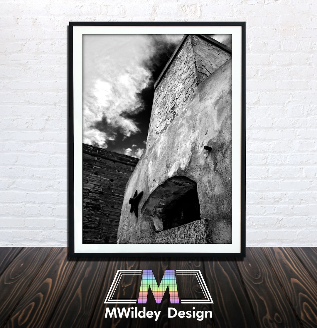 St. Augustine Kiln and Fort Print, Castillo De San Marcos Wall Art ...