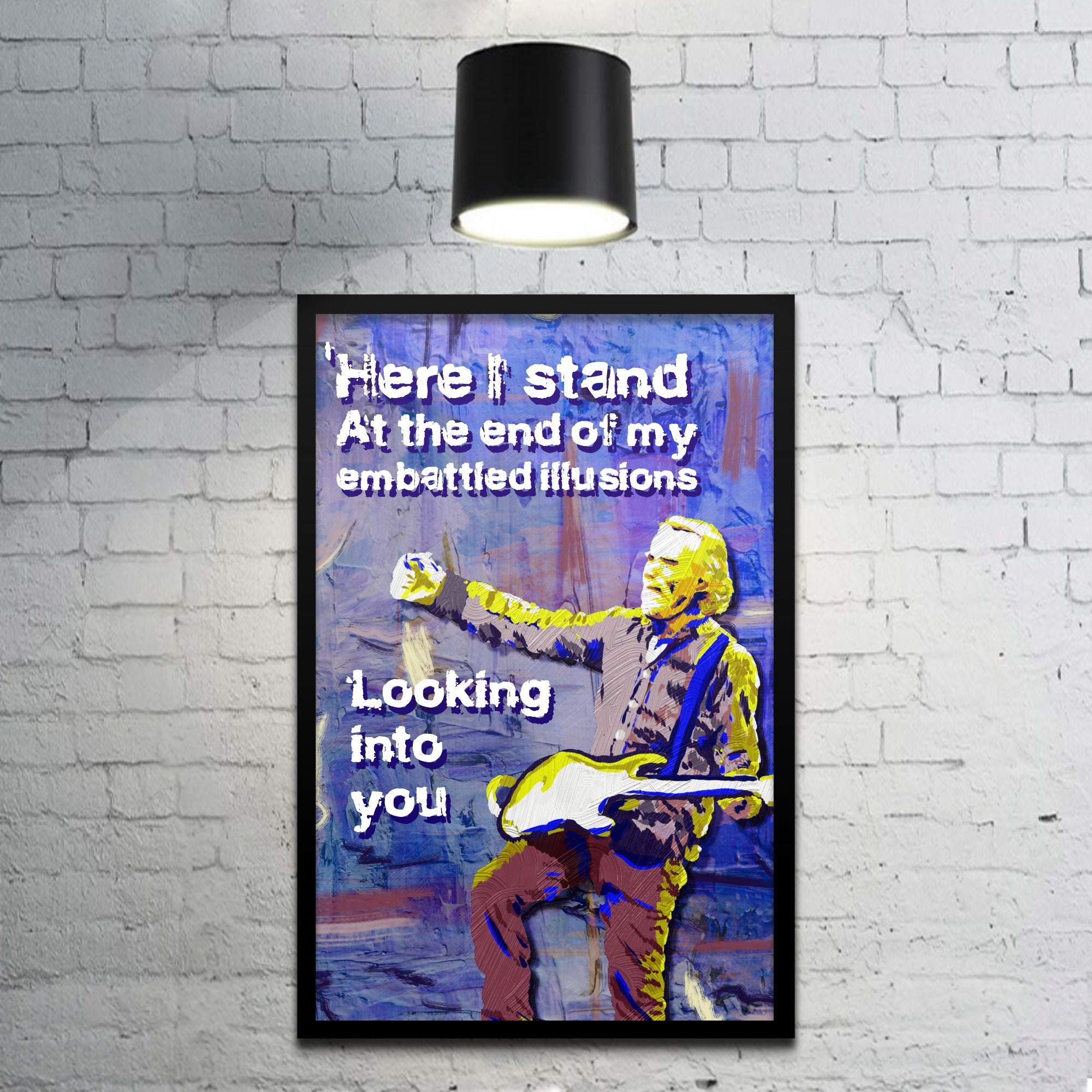 Jackson Browne Lyric Art Print: Music Poster, Wall Decor (digital ...