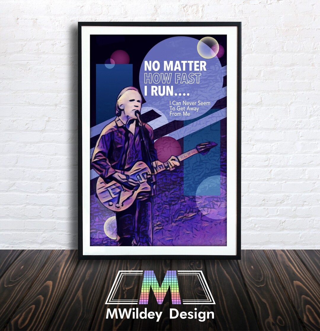 Jackson Browne Lyric Art Print: Music Poster Wall Decor (digital ...