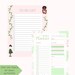 Pink and Green Digital Planner, Editable Planner, Student Planner ...