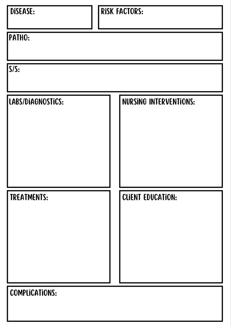 Med Surg Study Notebook - Etsy