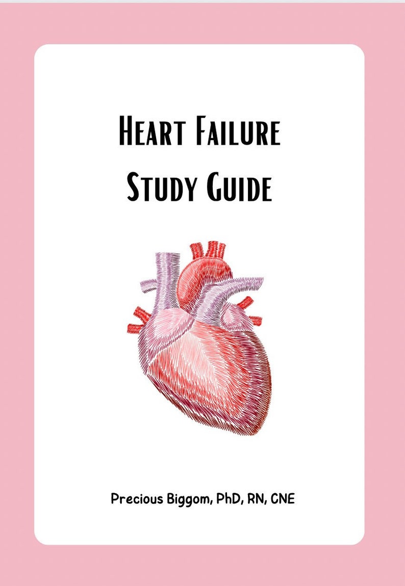 Heart Failure Study Guide - Etsy