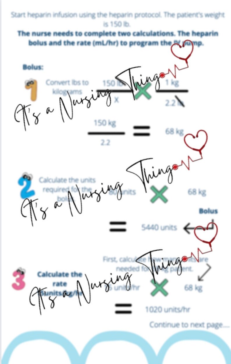 Dosage Calculation Tips for the Beginning Nursing Student - Etsy